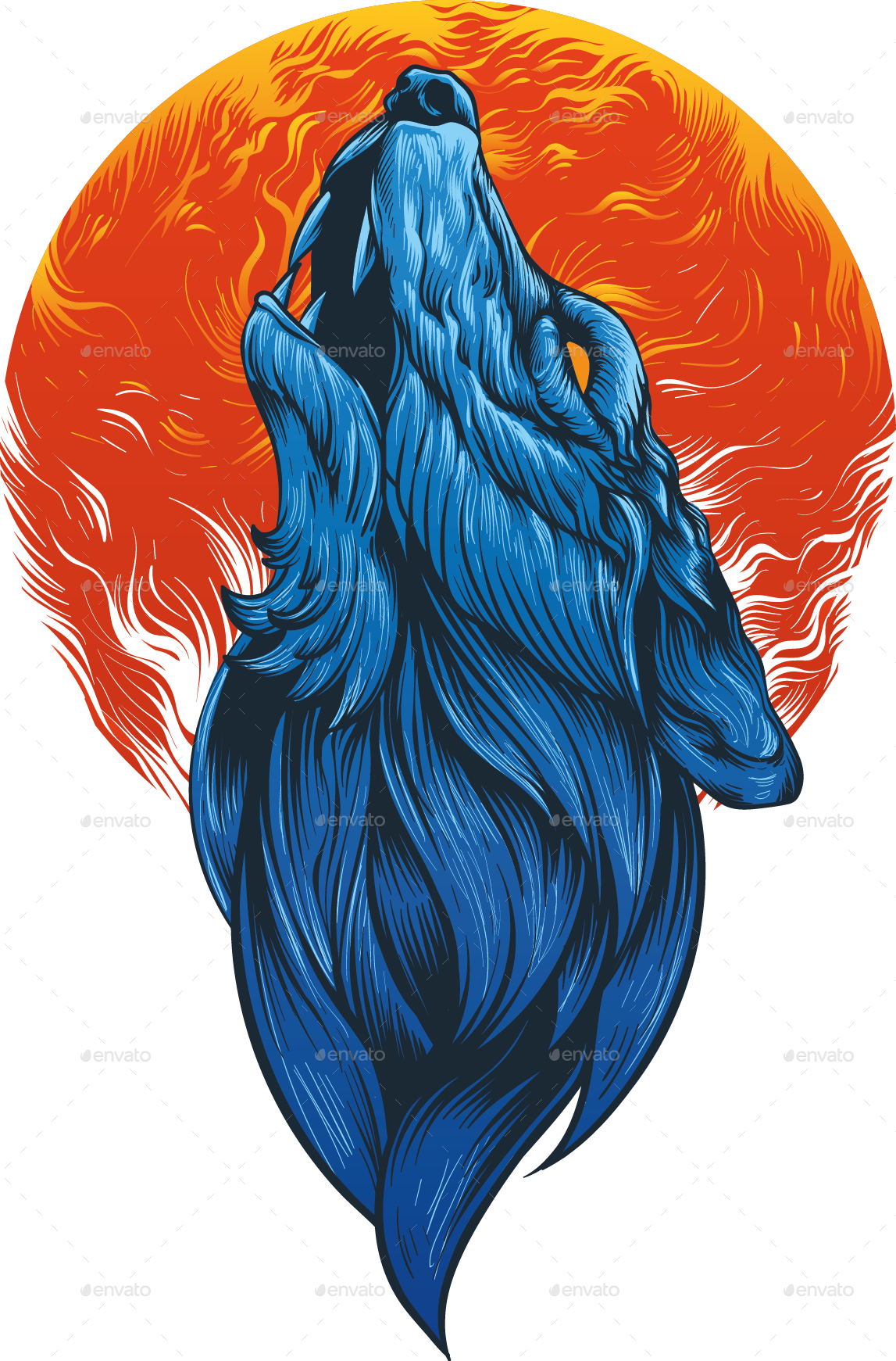 Werewolf Moon, Vectors | GraphicRiver