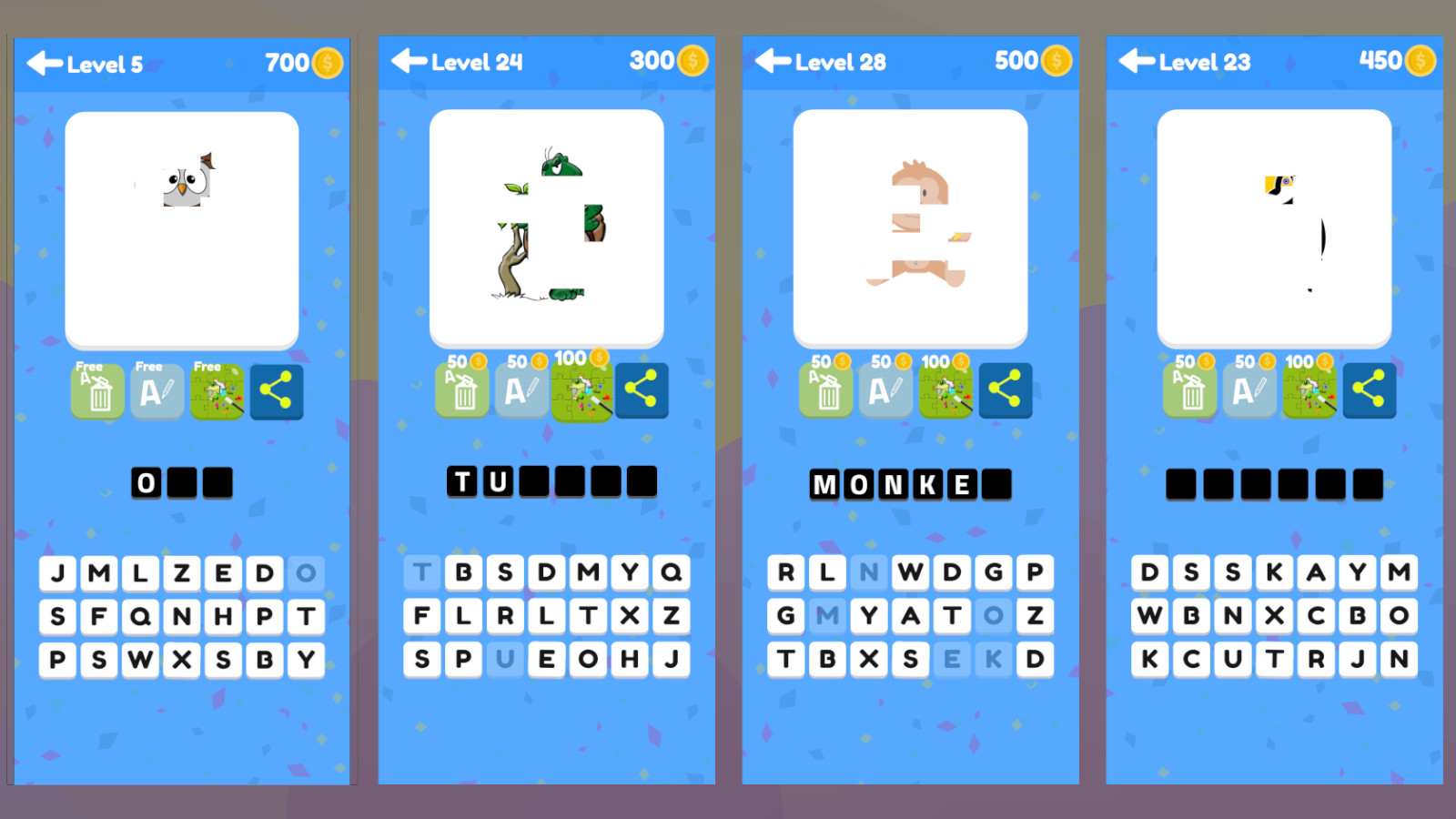 Guess The Character Construct 3 HTML5 Word Puzzle Game + 50 Levels ...