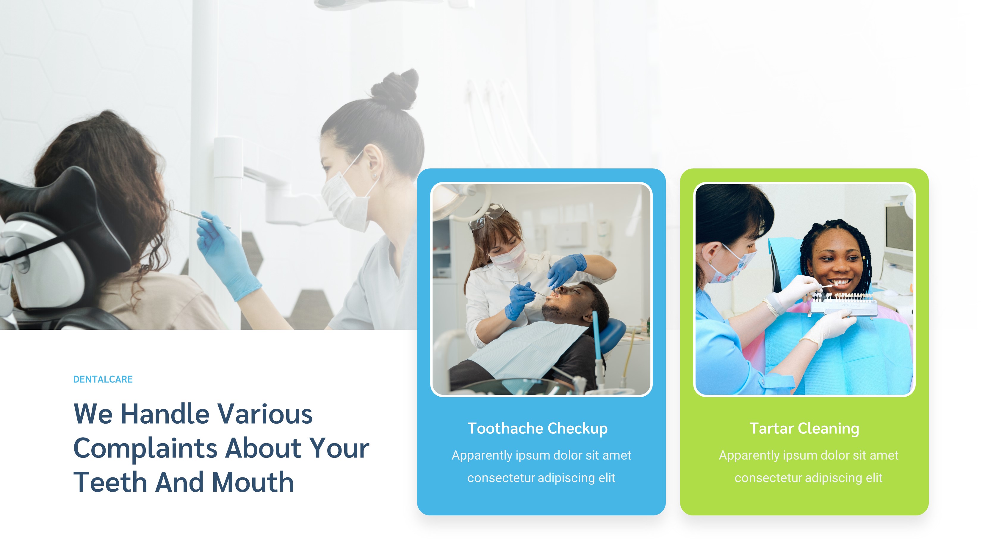 Dentalcare - Dentist Medical Clinic Google Slides, Presentation Templates
