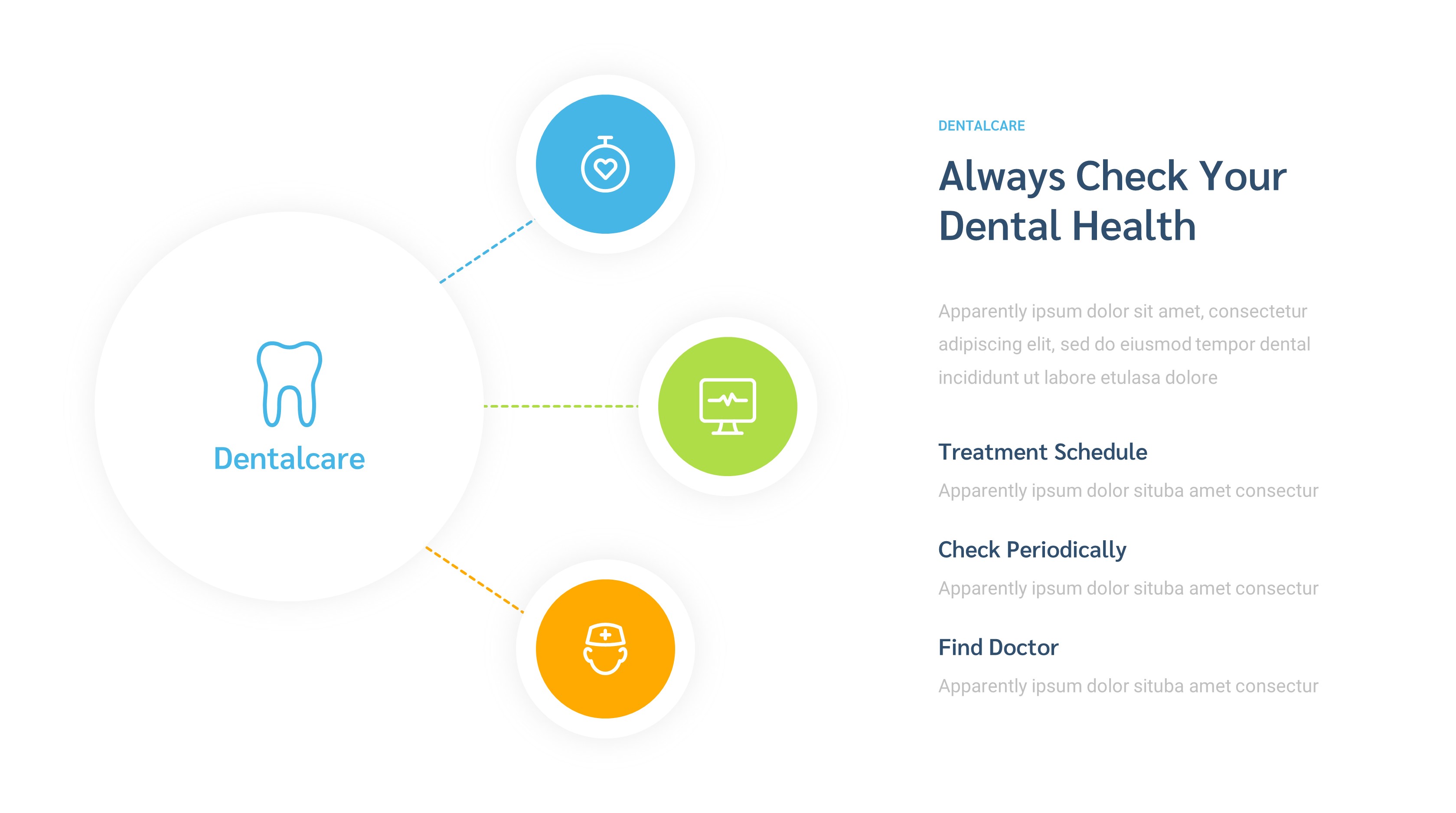 Dentalcare - Dentist Medical Clinic Google Slides, Presentation Templates