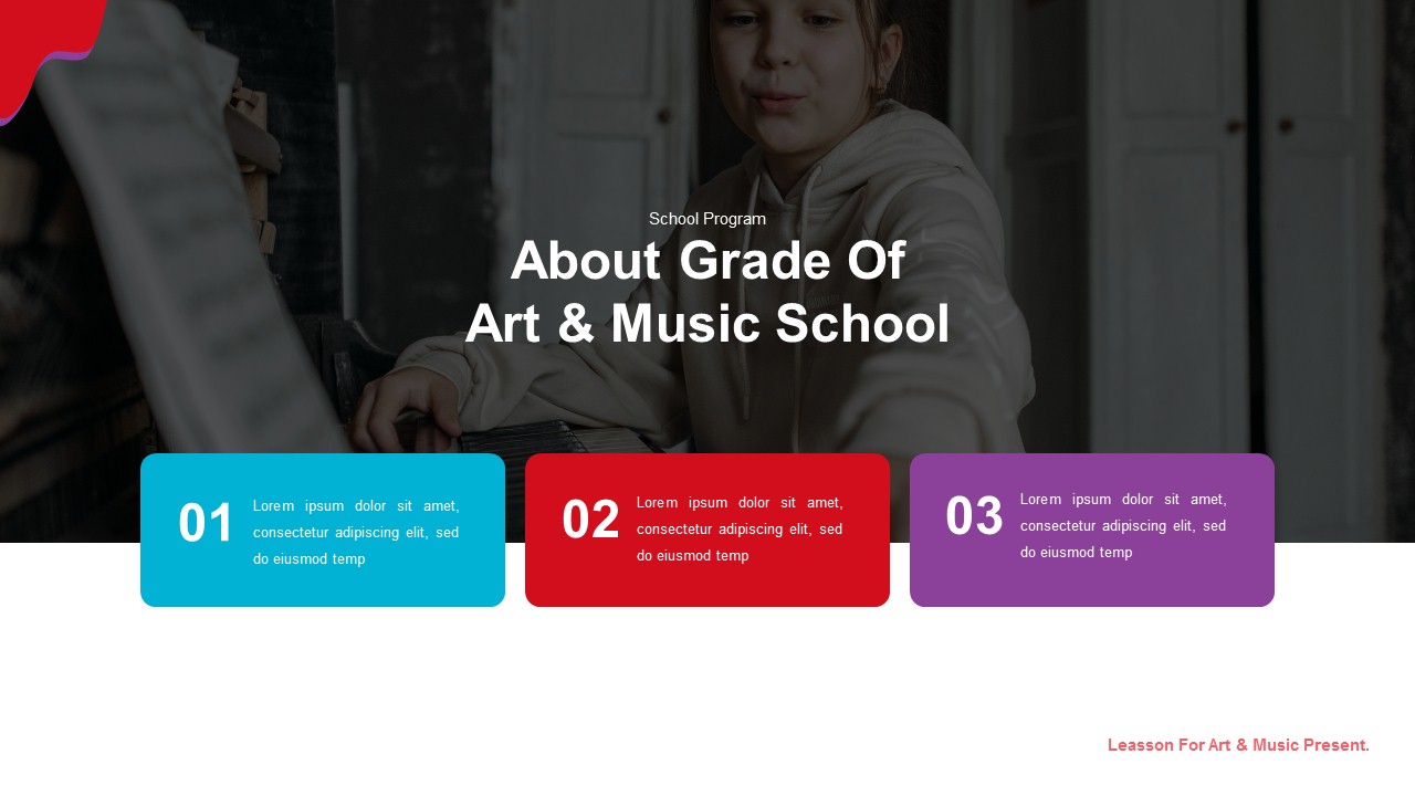 Art And Music School Google Slide Presentation Template, Presentation ...