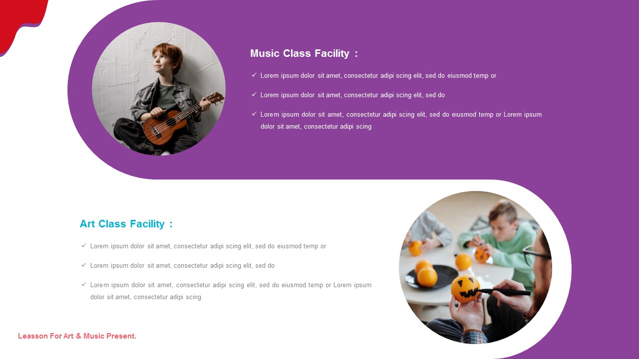 Art And Music School Google Slide Presentation Template, Presentation ...