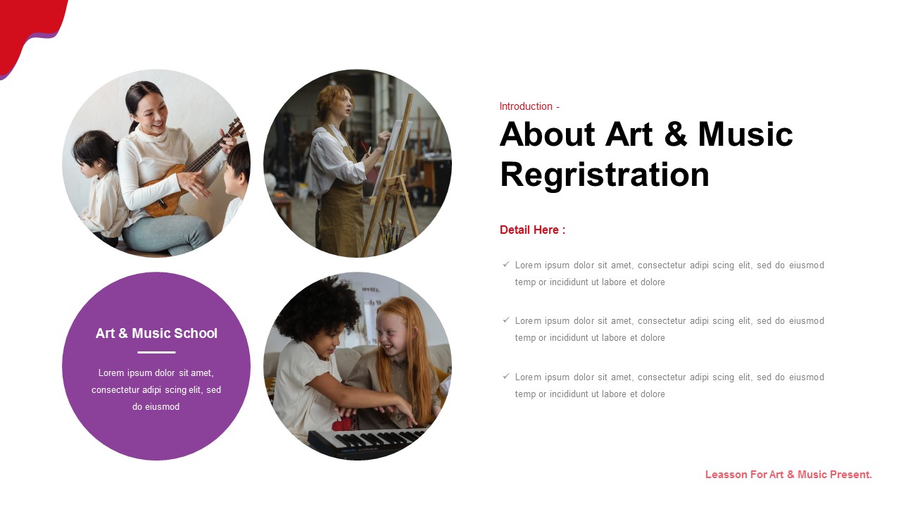 Art And Music School Google Slide Presentation Template, Presentation ...
