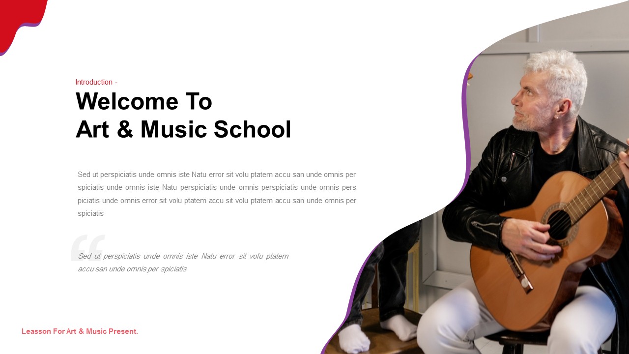Art And Music School Google Slide Presentation Template by elmous ...