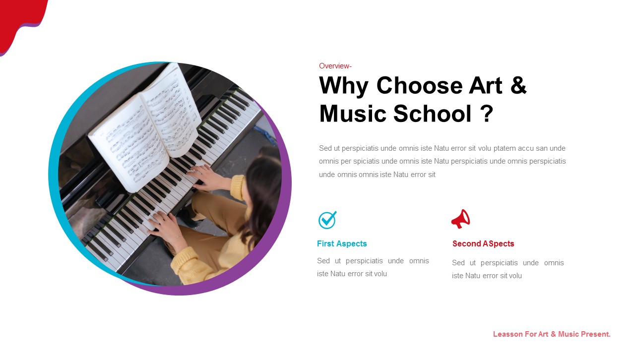 Art And Music School Google Slide Presentation Template, Presentation ...