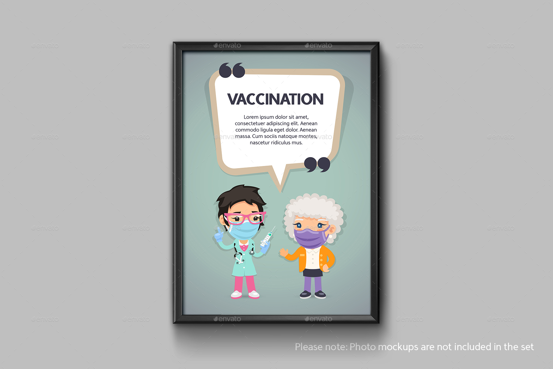 STOP CORONAVIRUS Posters Set, Vectors | GraphicRiver