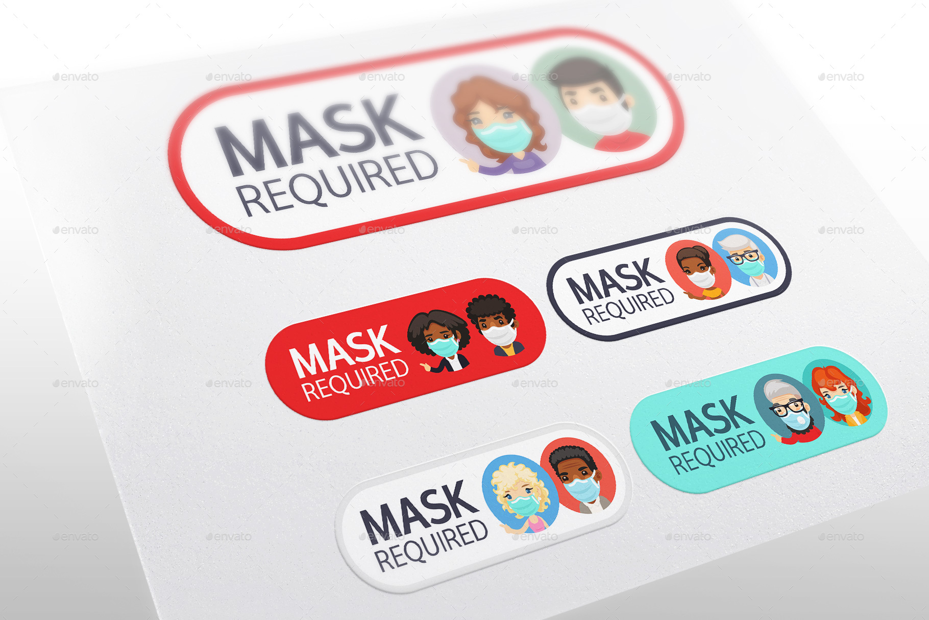 STOP CORONAVIRUS Posters Set, Vectors | GraphicRiver