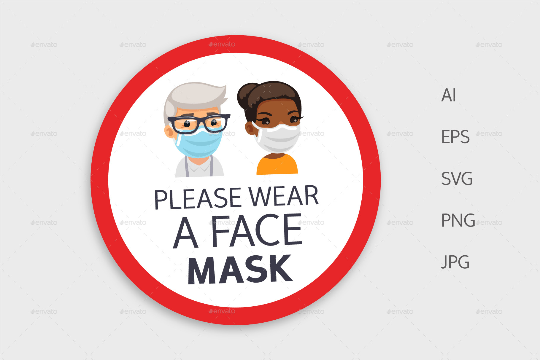 STOP CORONAVIRUS Posters Set, Vectors | GraphicRiver