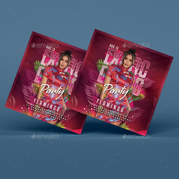 Exotic Club Night Flyer, Print Templates | GraphicRiver