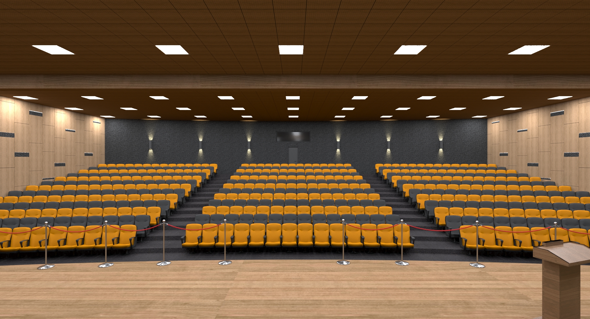 Theater Hall 3dsmax Realistic Design by uygdizaynsales | 3DOcean