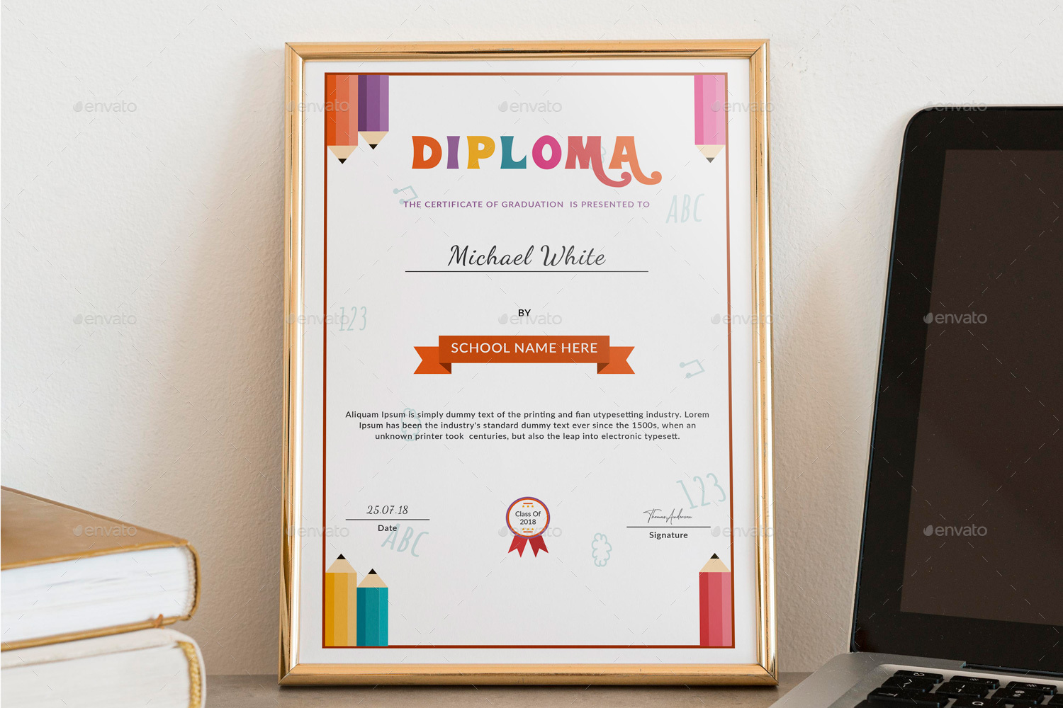 Education Certificates Template, Print Templates | GraphicRiver