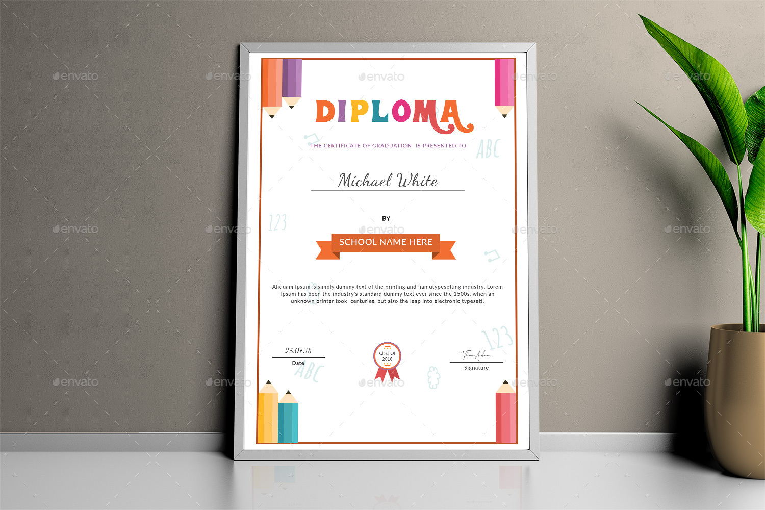 Education Certificates Template, Print Templates | GraphicRiver
