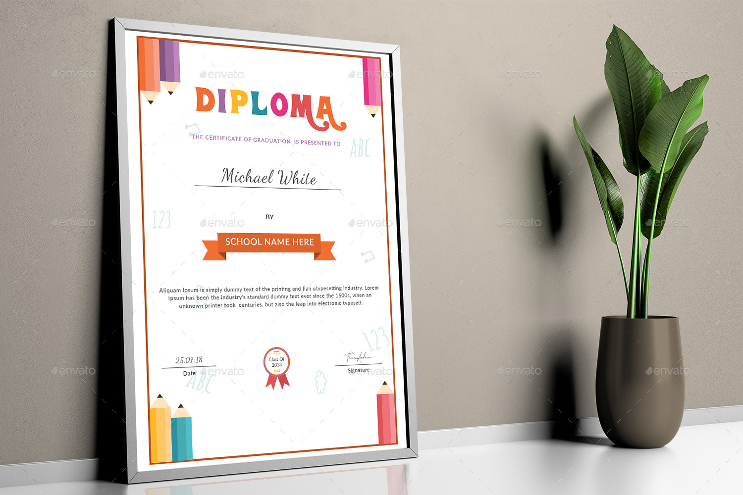 Education Certificates Template, Print Templates | GraphicRiver