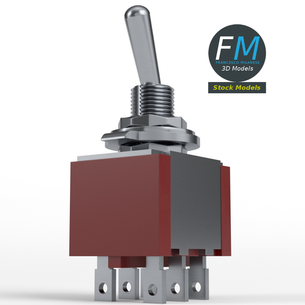 Double pole double throw switch by FrancescoMilanese85 | 3DOcean