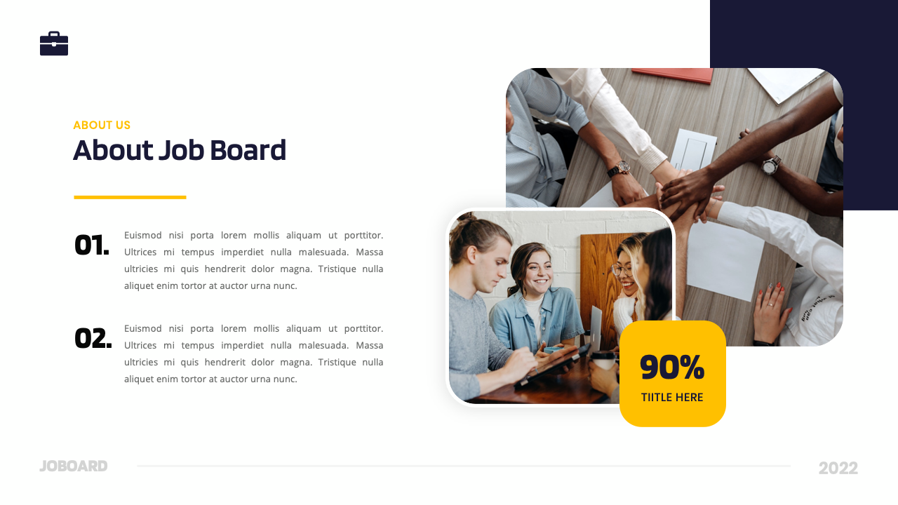 Joboard - Job Board Google Slides Template, Presentation Templates