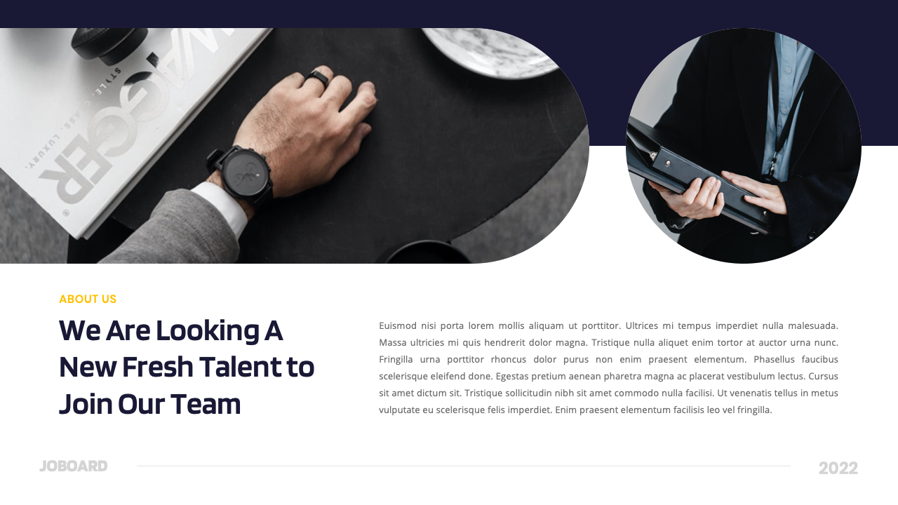 Joboard - Job Board Google Slides Template, Presentation Templates