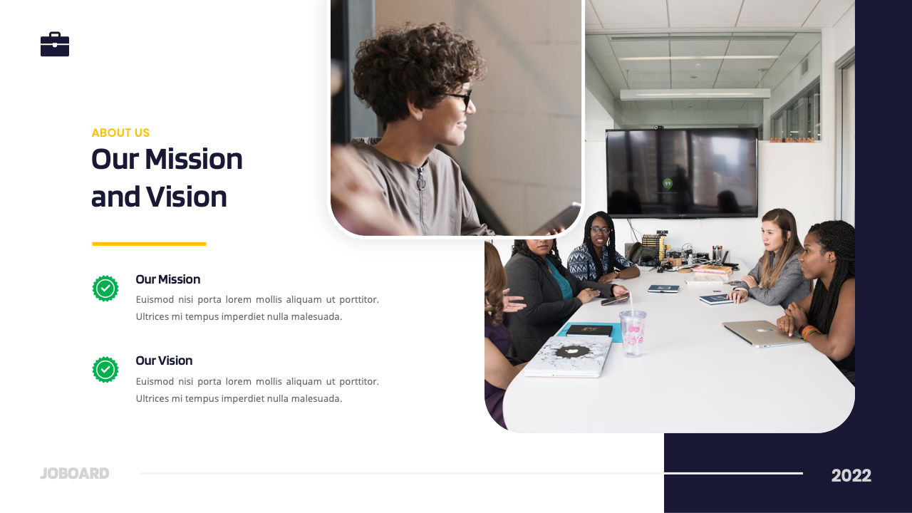 Joboard - Job Board Google Slides Template, Presentation Templates