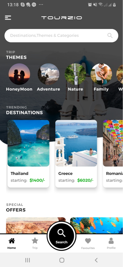 Tourzio Flutter Theme/Template by flutterthemes4u | CodeCanyon