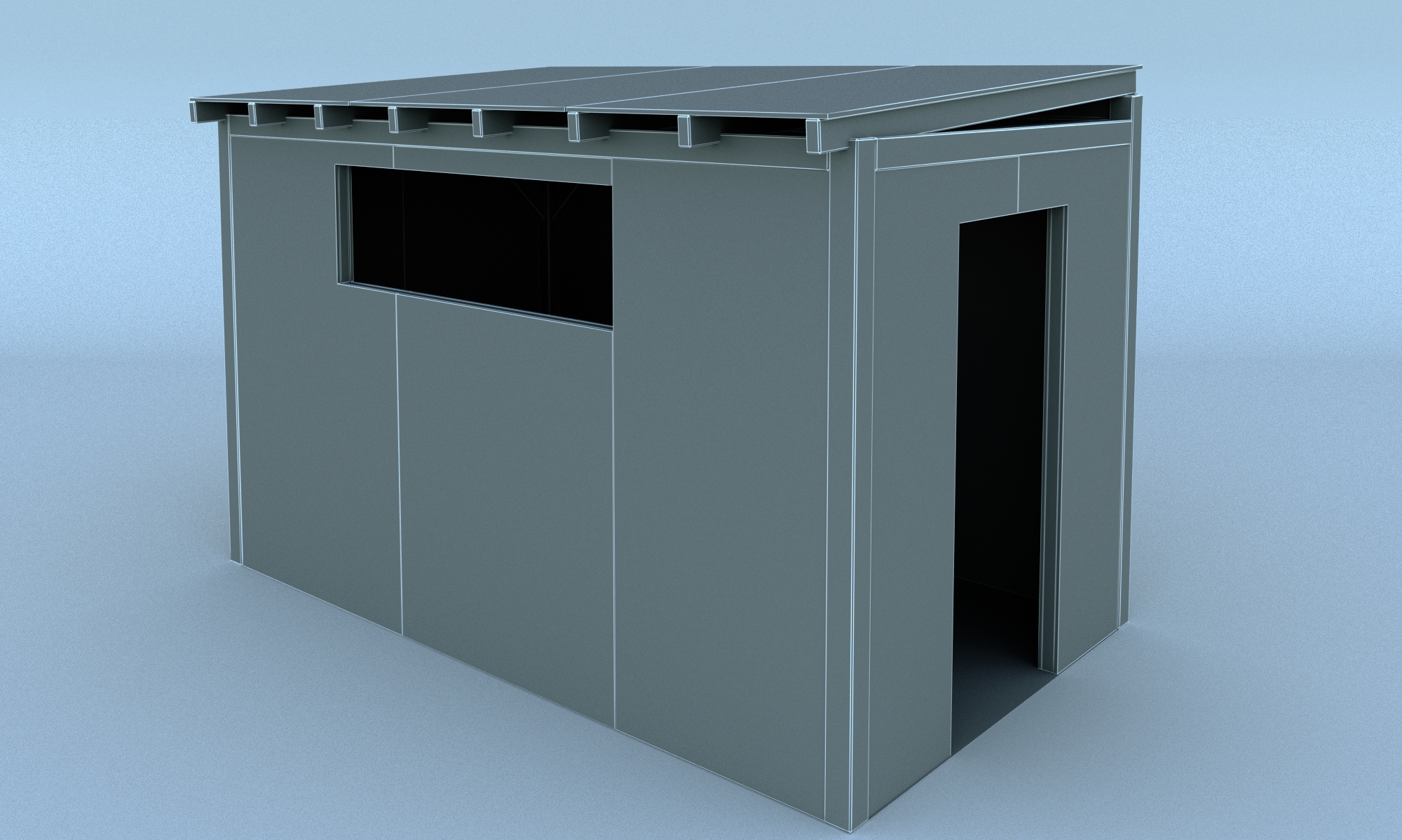 Low Poly Wooden Shack Realistic Design by uygdizaynsales | 3DOcean