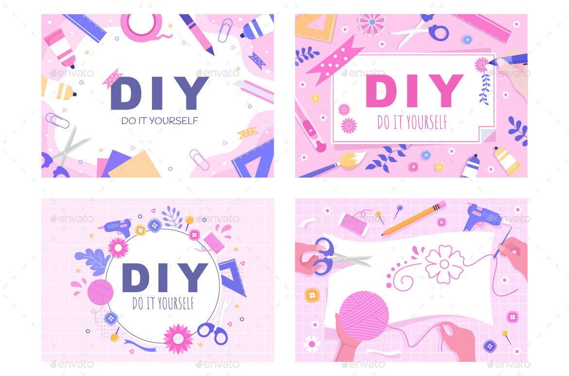 16 DIY Tools Do It Yourself Background, Vectors | GraphicRiver