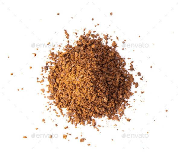 coffee powder isolated on white background Stock Photo by spamas ...