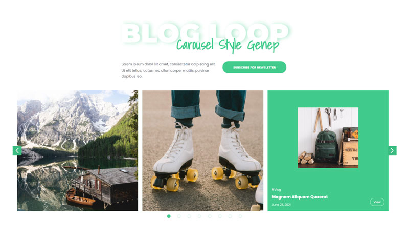 Advanced Carousel Blog Layout Design by themesawesome | CodeCanyon