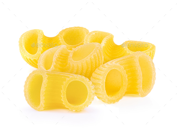 Macaroni Isolated on white background full depth of field Stock Photo ...