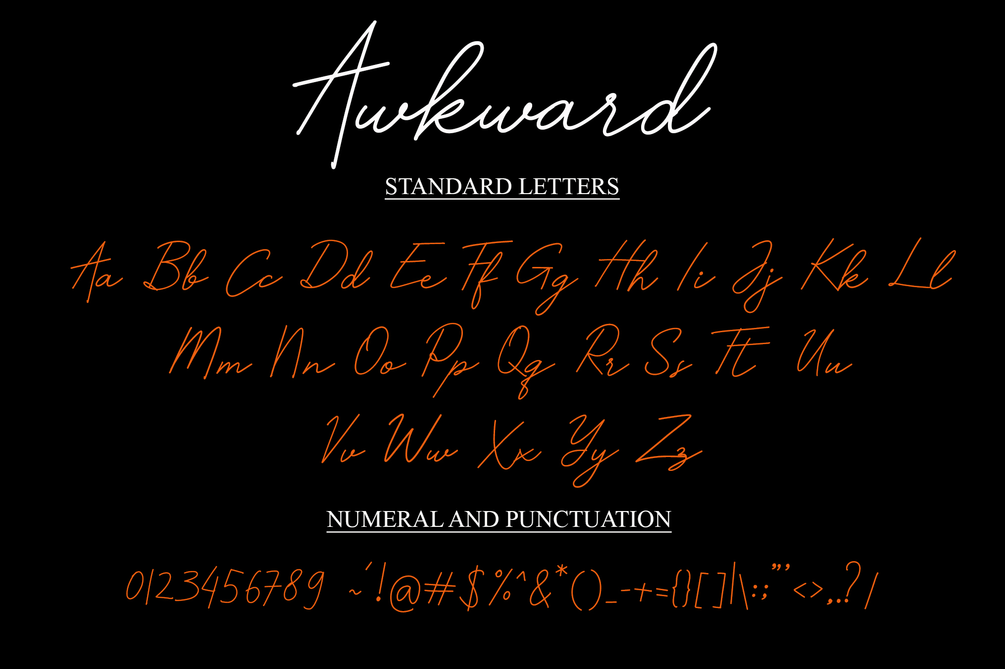Awkward, Fonts | GraphicRiver