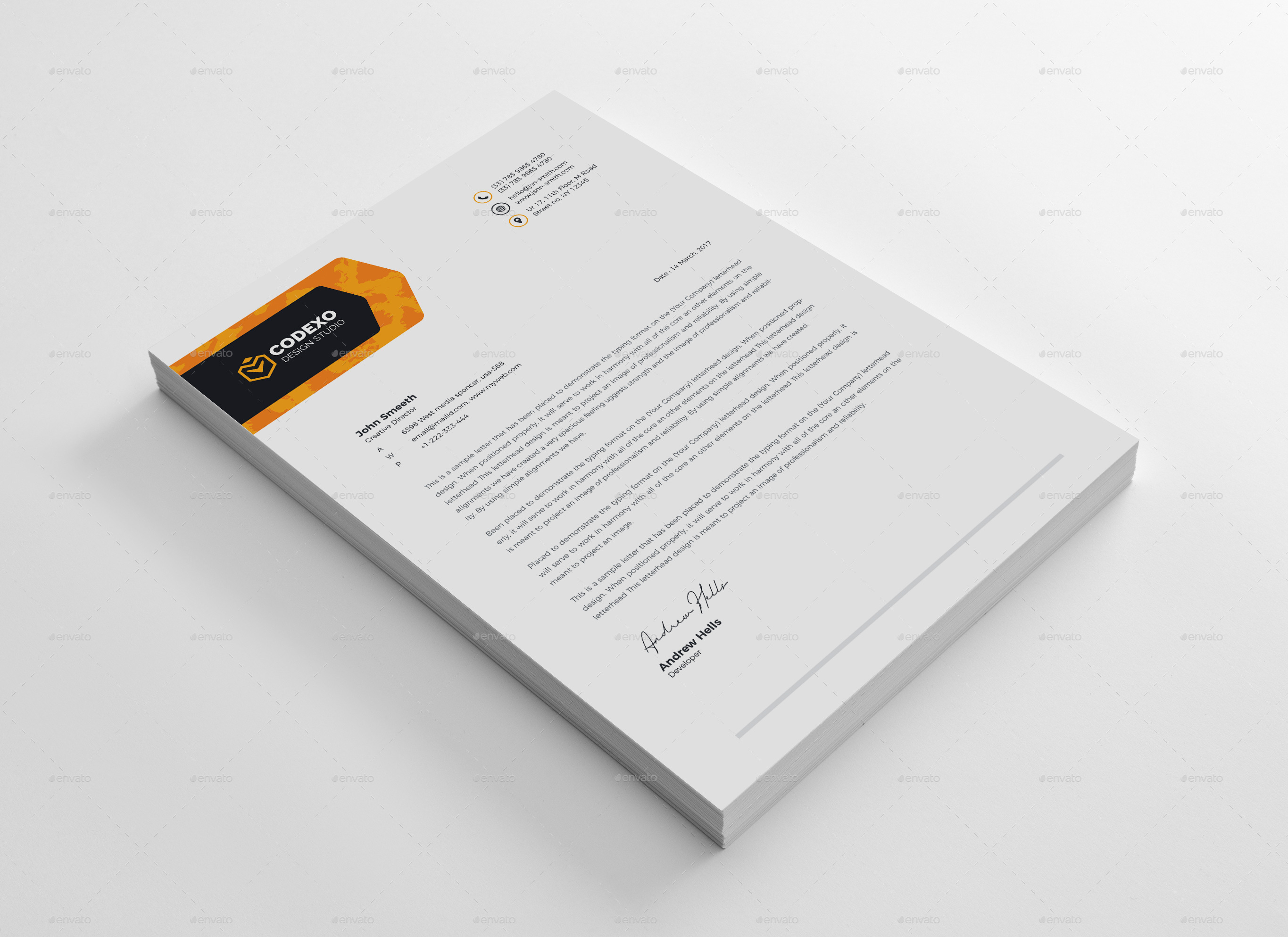 Letterhead Bundle 2 in 1, Print Templates | GraphicRiver