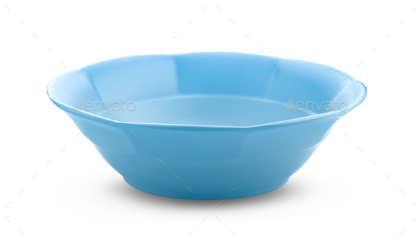 blue bowl on white background Stock Photo by spamas | PhotoDune