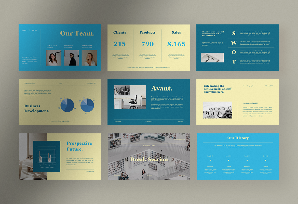 Avant - Professional Corporate Business Presentation Template ...