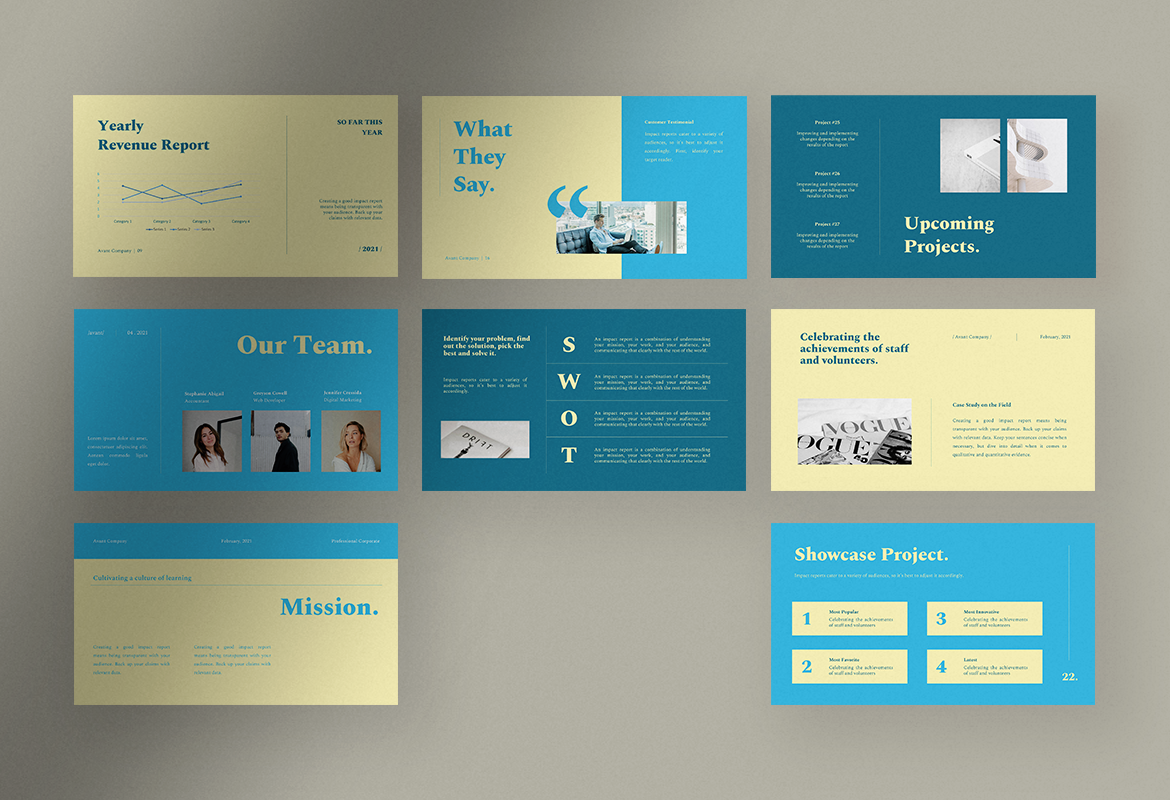 Avant - Professional Corporate Business Presentation Template ...