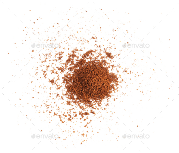 coffee powder isolated on white background Stock Photo by spamas ...