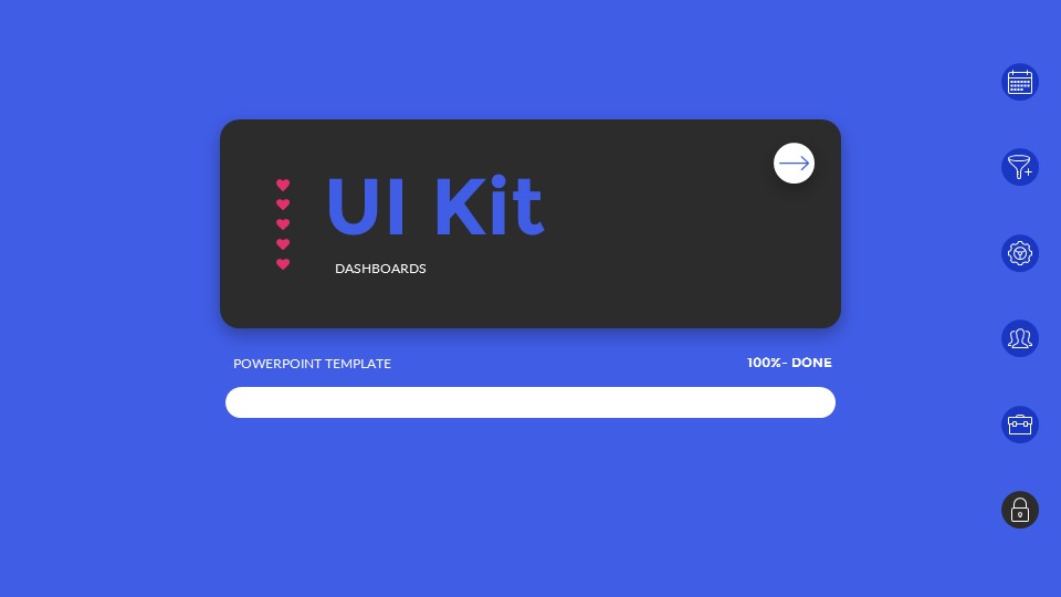 UI Kit Dashboards PowerPoint Presentation Template, Presentation Templates