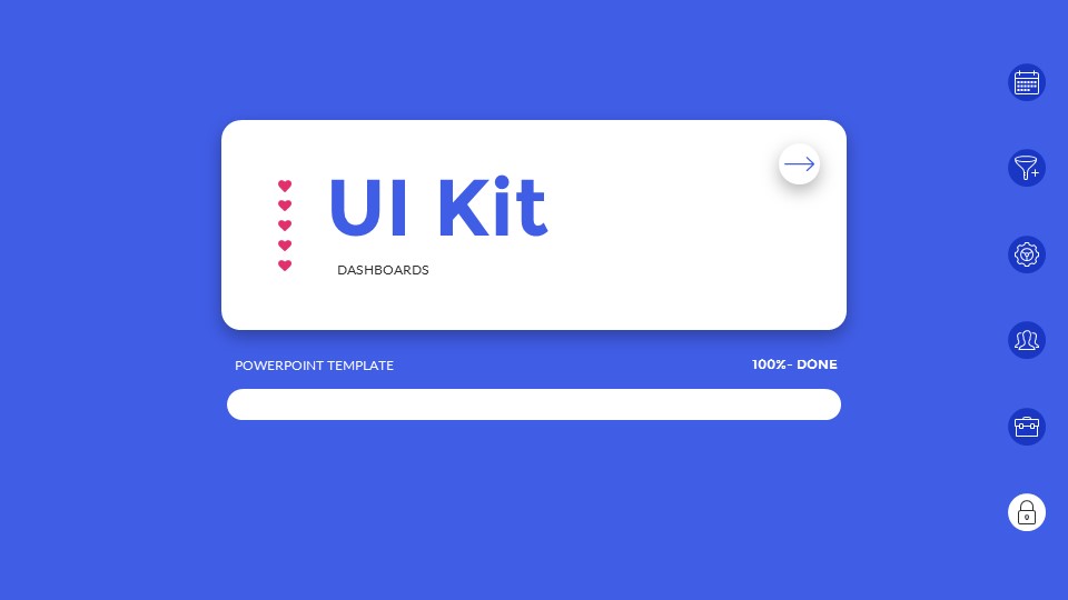 UI Kit Dashboards PowerPoint Presentation Template, Presentation Templates