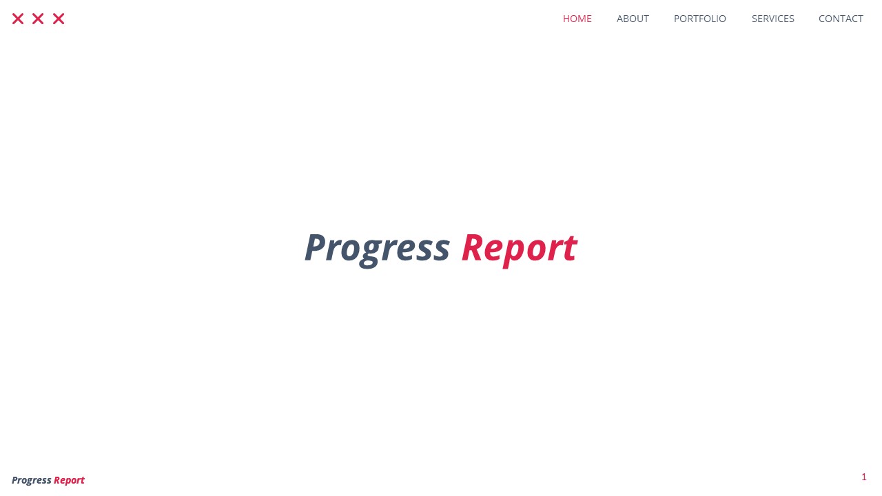 Progress Report Google Slides Template, Presentation Templates ...