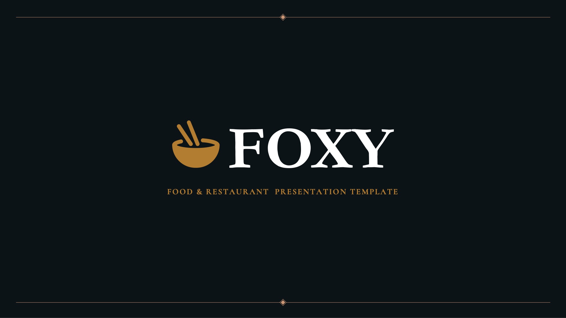 Foxy - Food & Restaurant Powerpoint Template, Presentation Templates