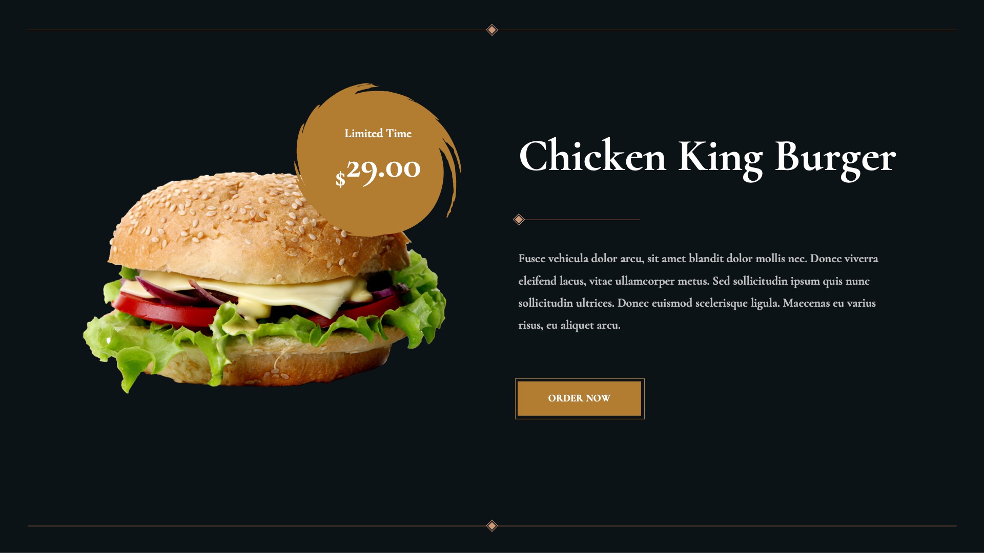 Foxy - Food & Restaurant Keynote Template, Presentation Templates ...