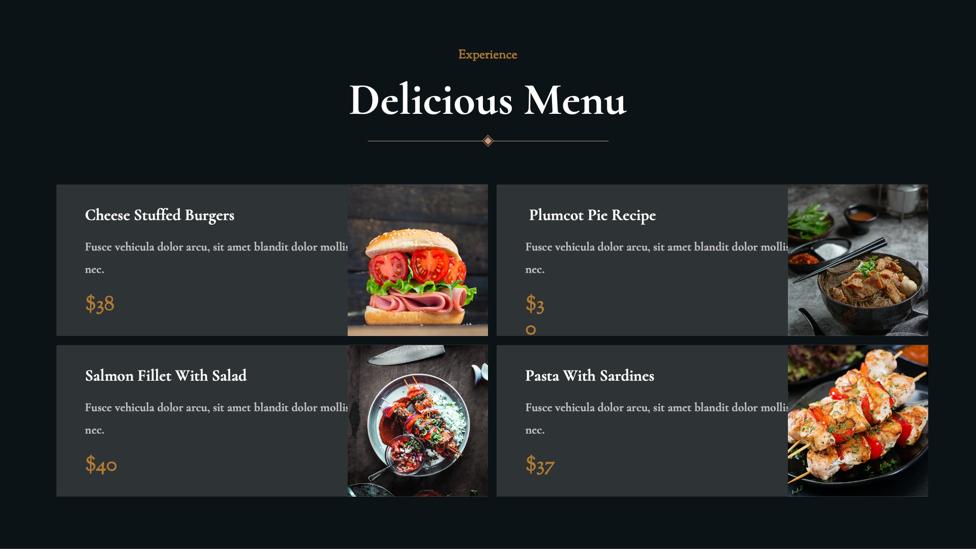 Foxy - Food & Restaurant Google Slides Template, Presentation Templates
