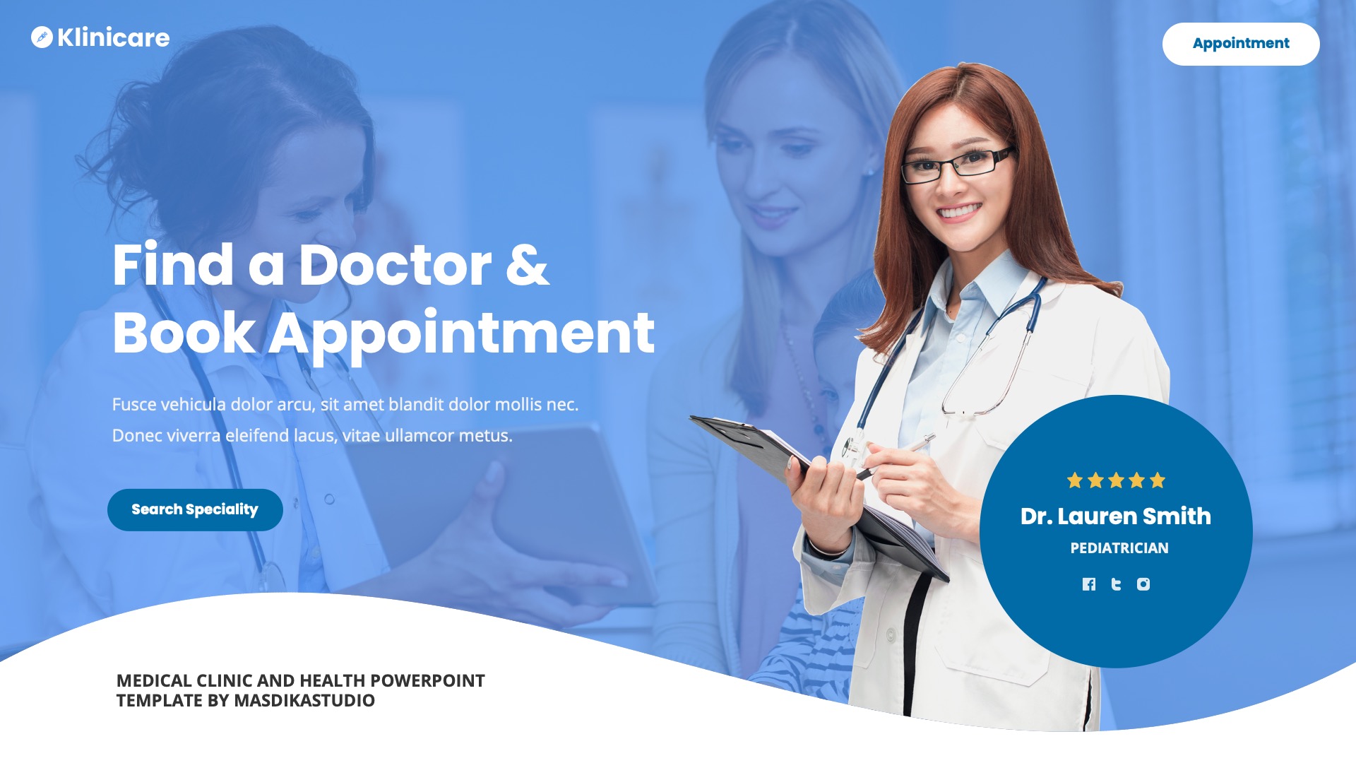 KLINICARE - Medical Clinic & Health Care Keynote Template, Presentation ...