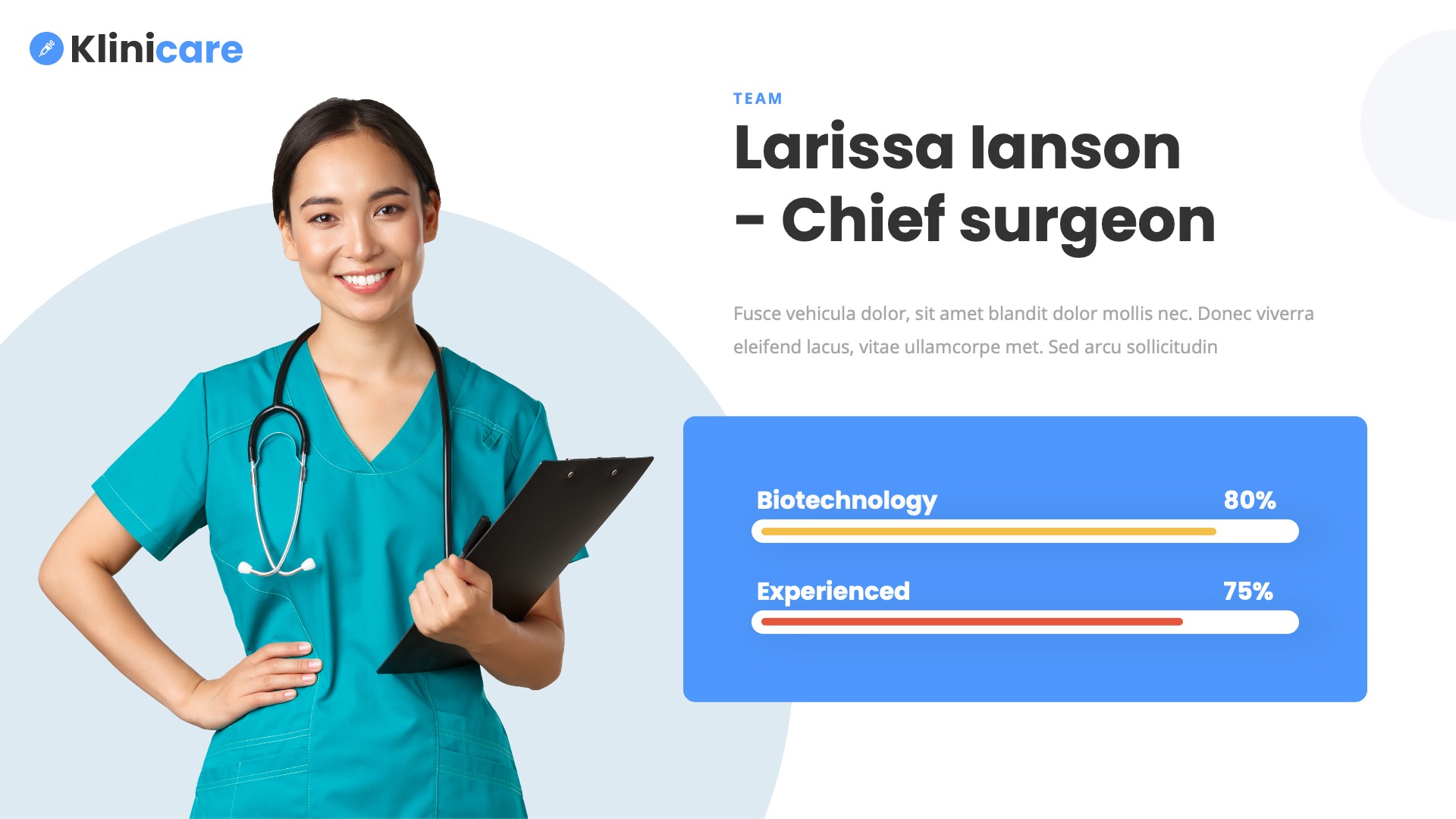 KLINICARE - Medical Clinic & Health Care Keynote Template, Presentation ...