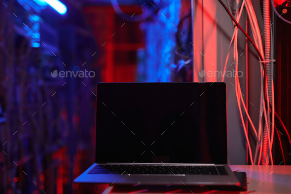 Dark Network Room Background Stock Photo by seventyfourimages | PhotoDune