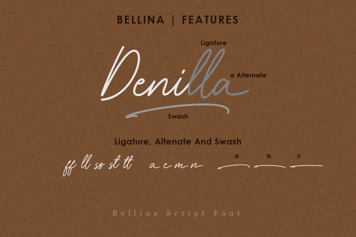 Bellina - Script Font, Fonts | GraphicRiver