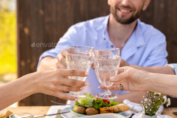 People Toasting at Birthday Party Stock Photo by Pressmaster | PhotoDune