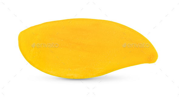 half ripe mango isolated on white Stock Photo by spamas | PhotoDune