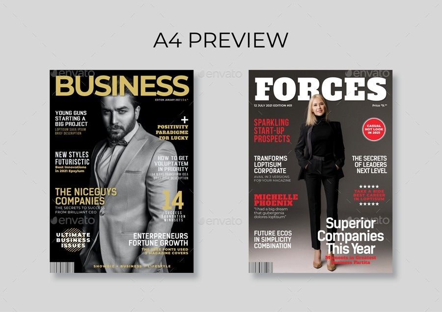 3 Business Magz Covers, Print Templates | GraphicRiver