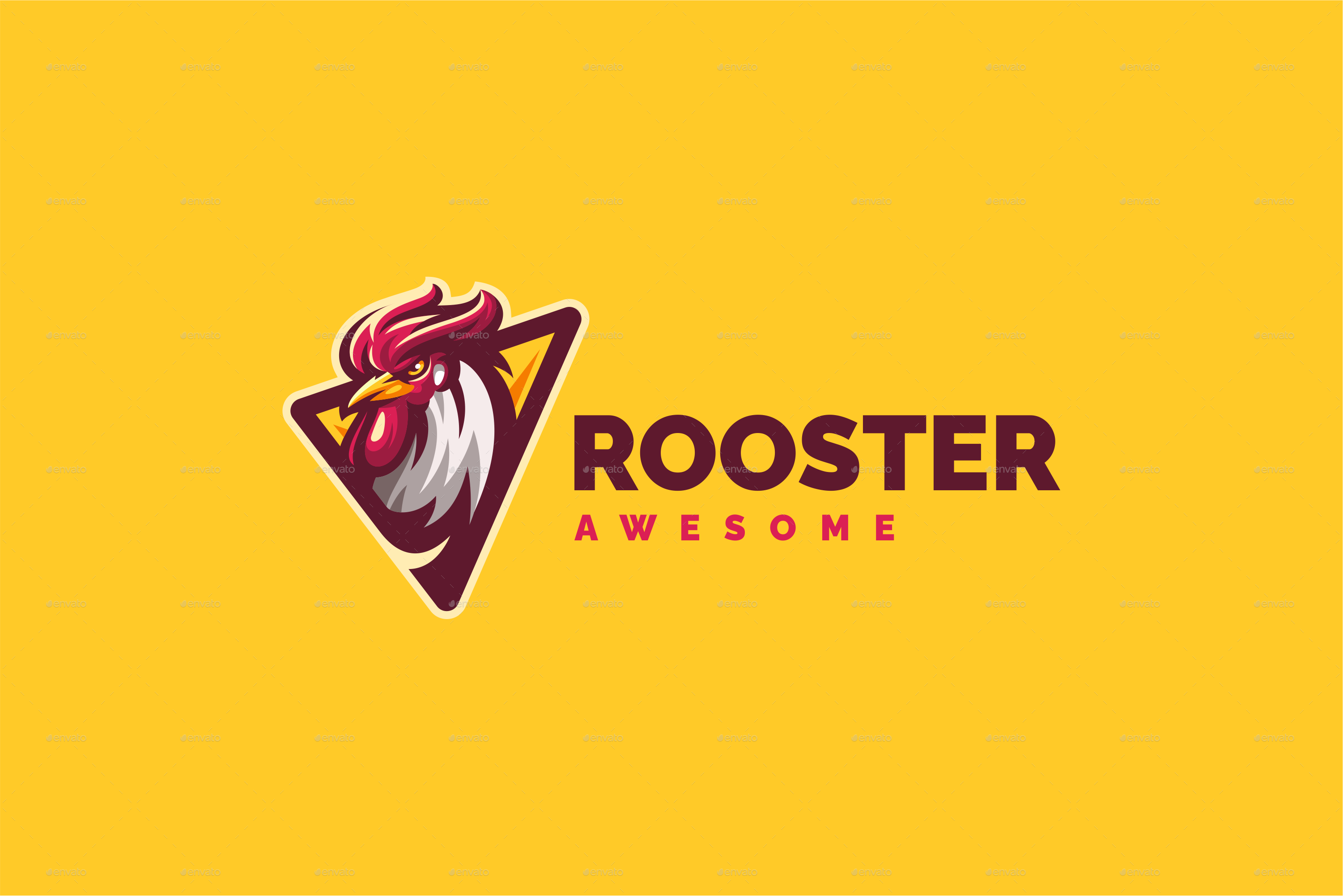 Rooster Logo, Logo Templates | GraphicRiver