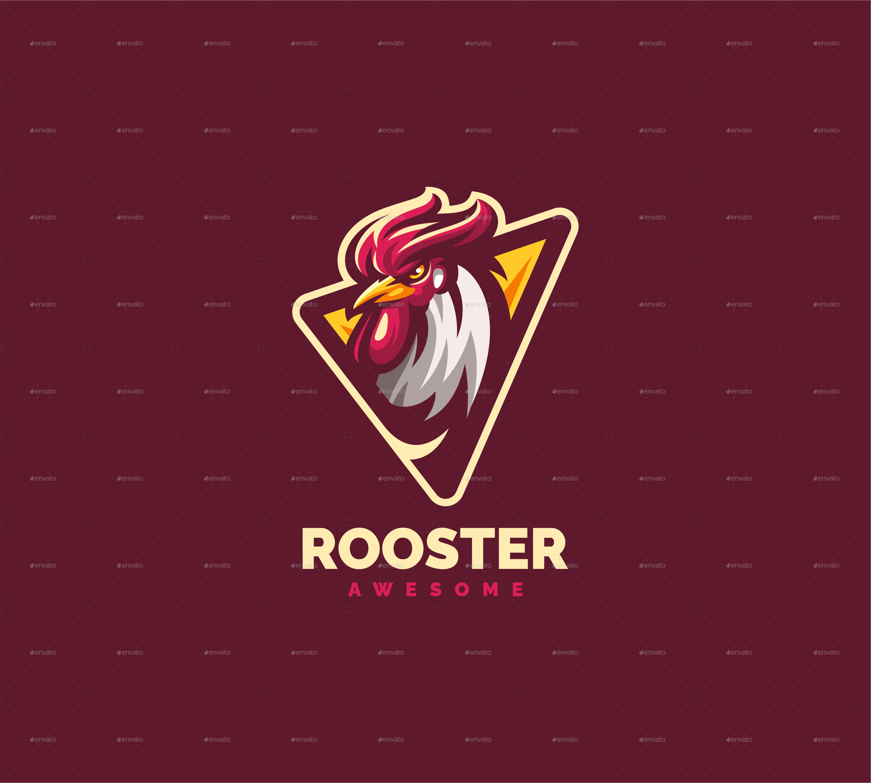Rooster Logo, Logo Templates | GraphicRiver