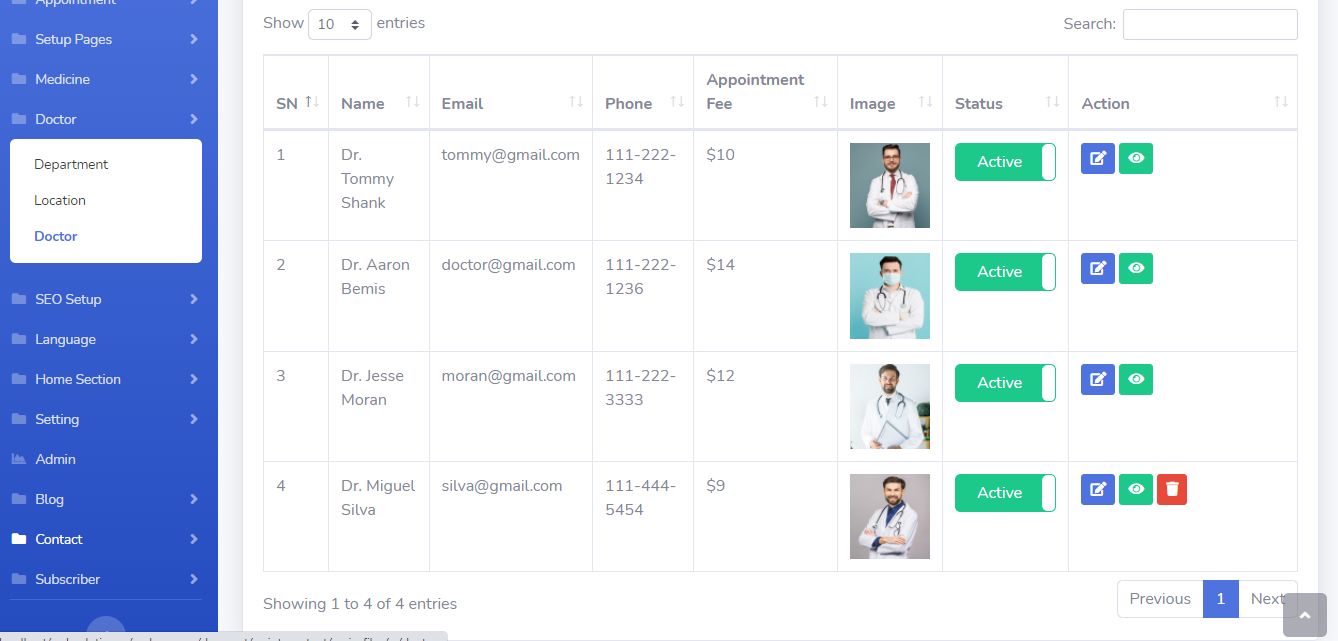 DocMent - SaaS Based Multi Doctor Appointment System by websolutionus