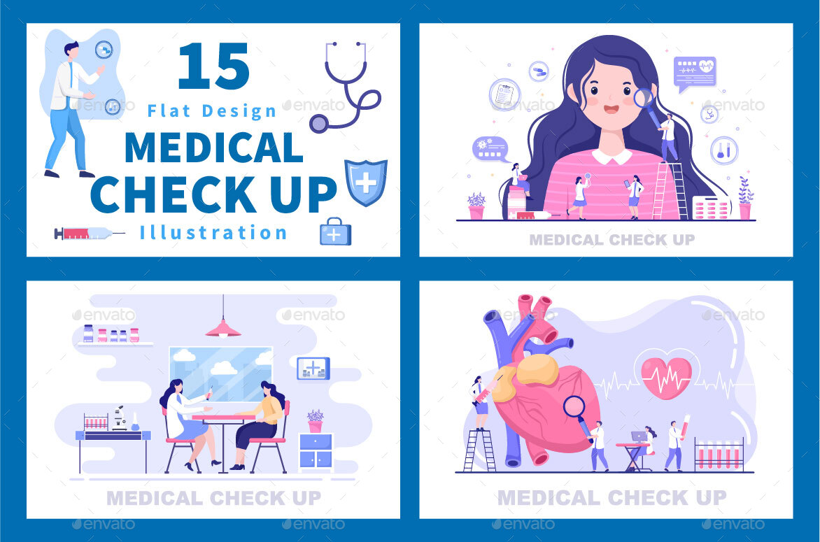 15 Medical Health Check up Background, Vectors | GraphicRiver